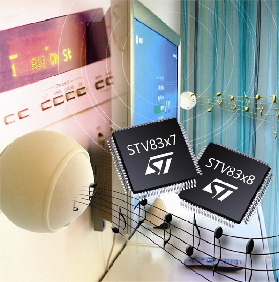 STMicroelectronics, TV 오디오 프로세서 칩 출시