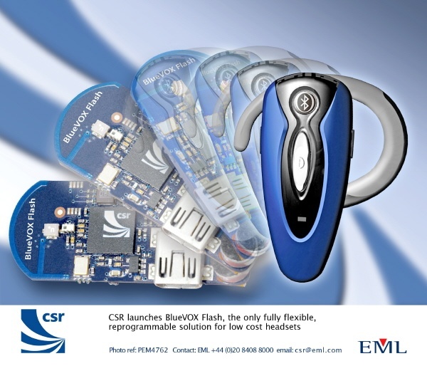 CSR, 재프로그램 가능 헤드셋 솔루션 ‘Blue VOX Flash’ 출시