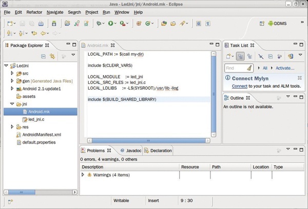 Android에서의 JNI (Java Native Interface) Device Driver 제어