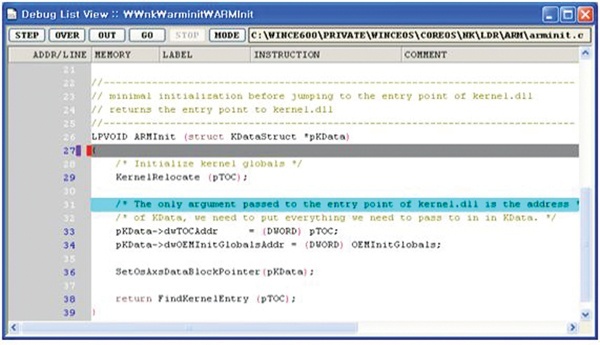 CodeViser를 이용한 Windows CE 6.0 디버깅