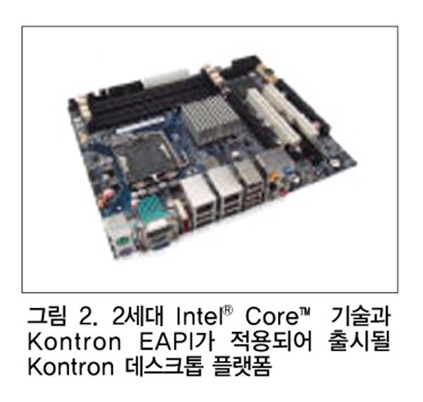 2세대 Intel® Core™프로세서와 크로스 플랫폼 미들웨어‘Kontron EAPI’의 만남