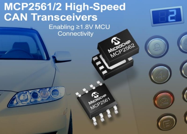 고속 CAN 트랜시버 MCP2561/2 선보여