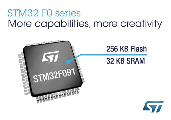 ST, 최신 STM32 ARM Cortex-M0 MCU 출시