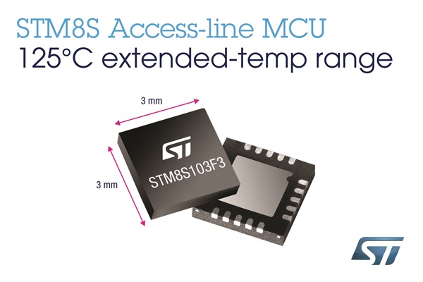 ST, 120도 내열 테스트 통과.. STM8S 액세스 라인 MCU 공개