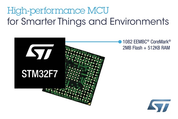 ST, ARM 코어텍스-M7기반 STM32 마이크로컨트롤러 출시