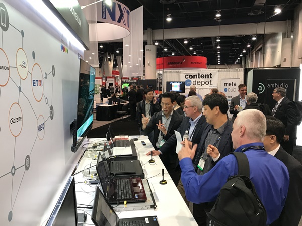 ETRI, 라스베가스 NAB 전시회서 UHD 방송기술 알리다