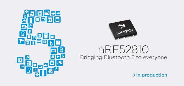 노르딕 세미컨덕터, nRF52810 SoC 양산 시작