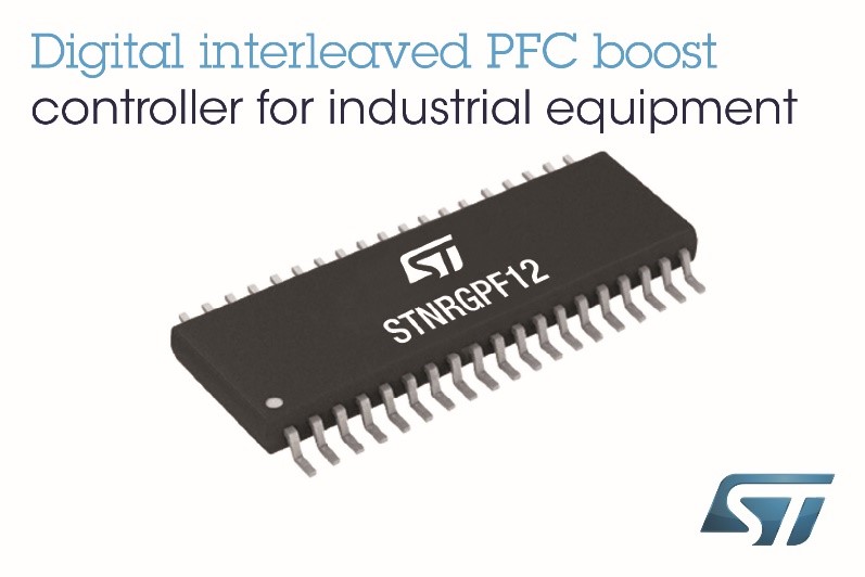 ST, 산업용 UPS·5G 기지국 지원 디지털 PFC 컨트롤러 ‘STNRGPF12’ 출시