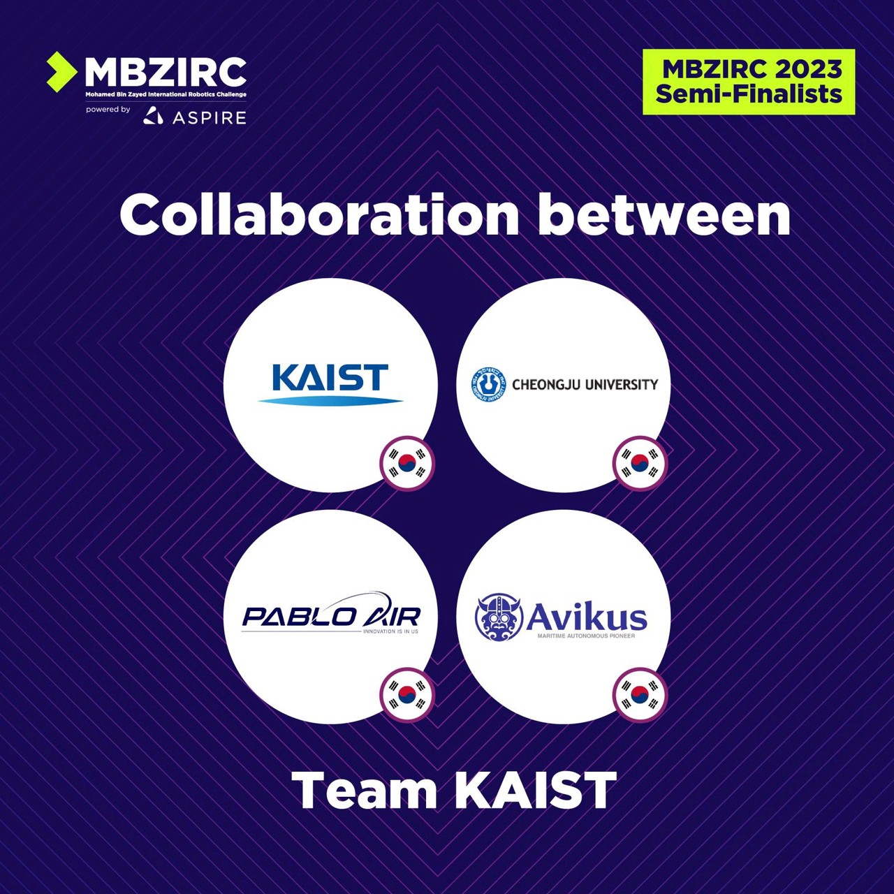 파블로항공 등 Team KAIST, 국제로봇대회 ‘MBZIRC 2023’ 준결승 진출