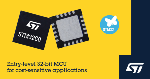 ST, 가용성 높은 STM32C0 시리즈 마이크로컨트롤러 출시